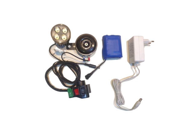 Light & Horn Combo with 12V Lithium-Ion Battery and Charger – Universal ...
